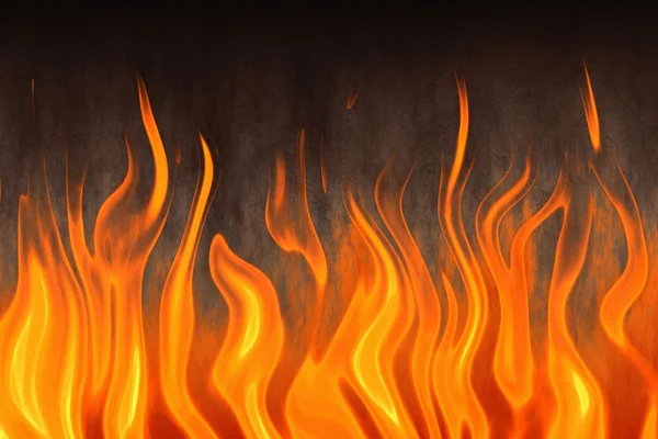 Fire flames on a black background. Spurts of flame. Seamless ima Stock ...