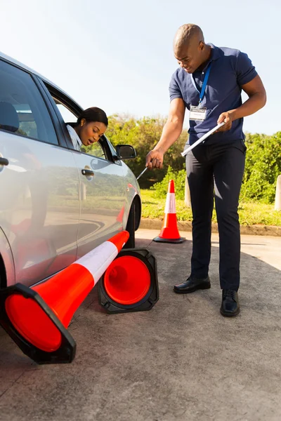 Woman taking driving lessons - Stock Image - Everypixel
