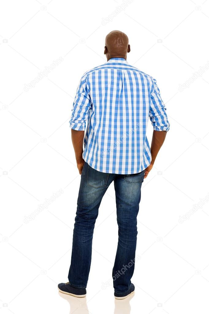 Back view of african man Stock Photo by ©michaeljung 66002991