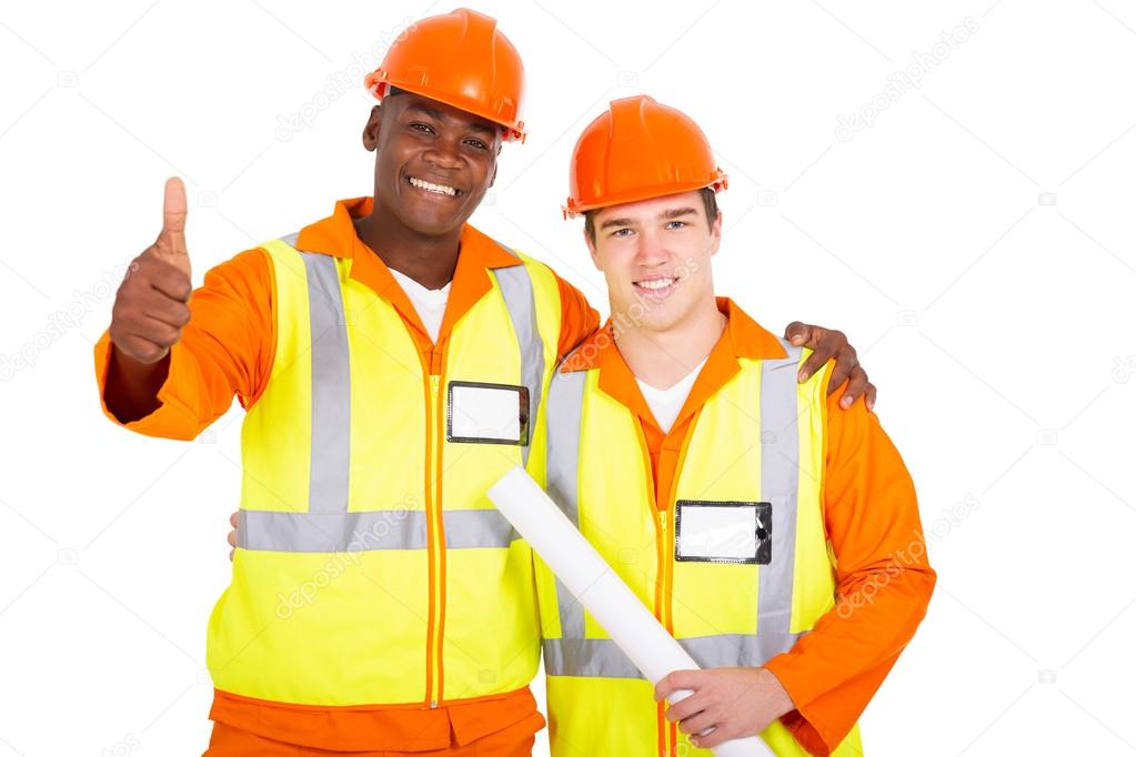 Happy Construction Workers