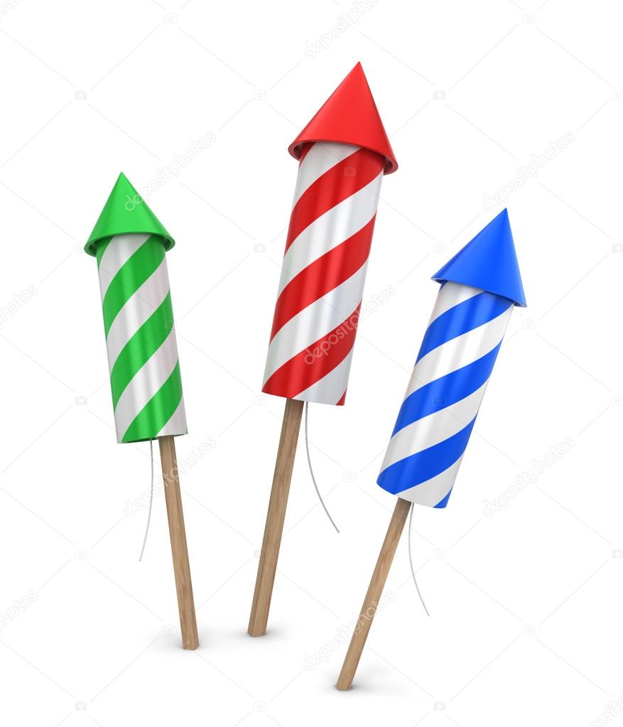 Three fireworks Stock Photo by ©montego 52829107