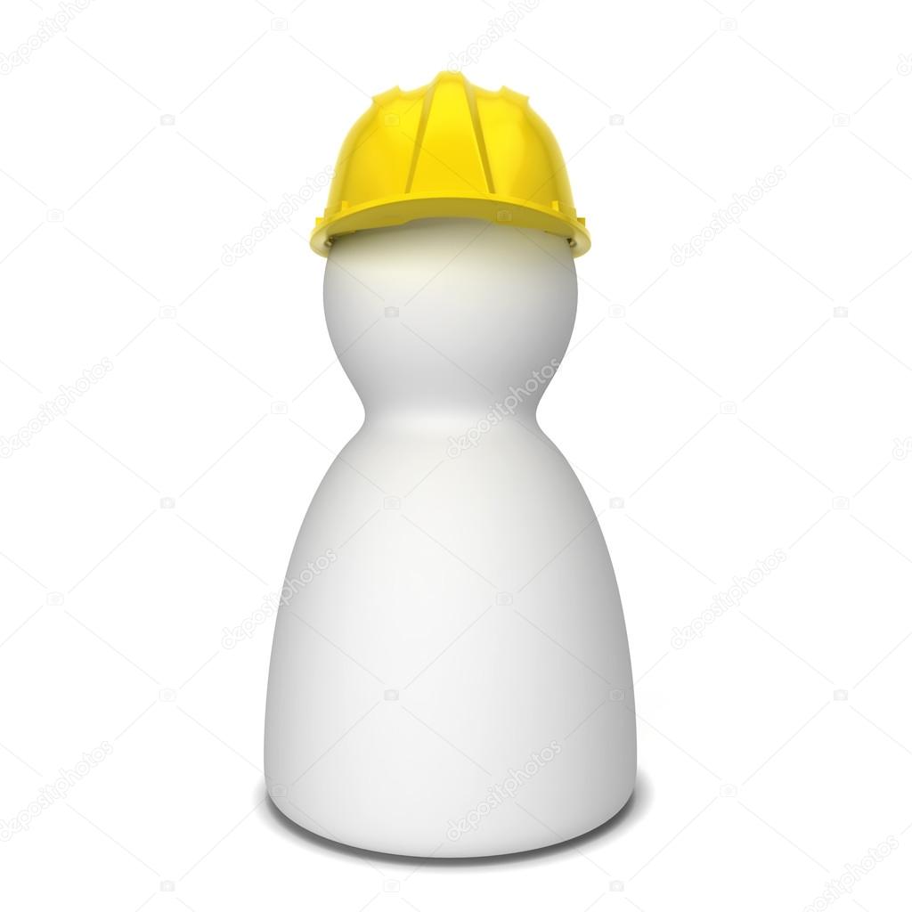 Men figure with safety helmet Stock Photo by ©montego 58656617