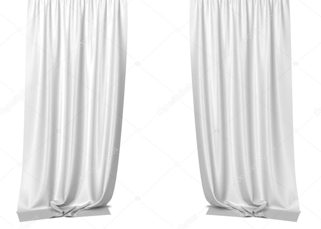White curtains. 3d illustration Stock Photo by ©montego 90511744