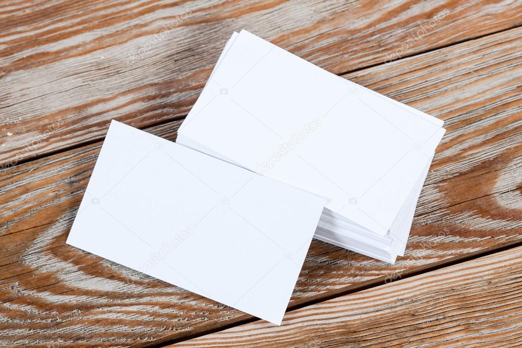 White blank business visit card — Stock Photo © Alex_Ishchenko #87559898