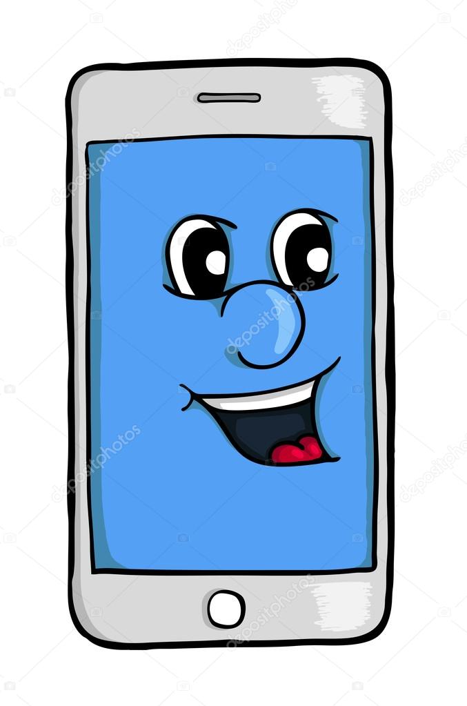 Phone with smile Stock Vector by ©SynchR 99879902