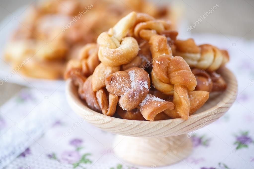 Sweet pastry deep fried and sprinkled Stock Photo by ©Rawlik 61495263