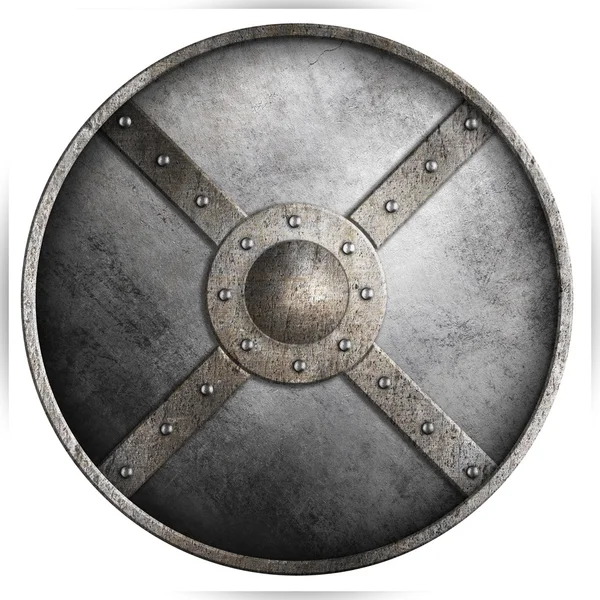 Round medieval shield with golden cross — Stock Photo © Andrey_Kuzmin ...
