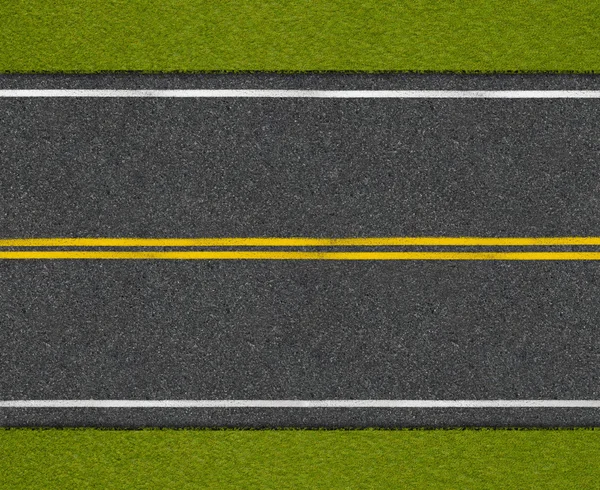Asphalt highway road with grass top view — Stock Photo © Andrey_Kuzmin ...