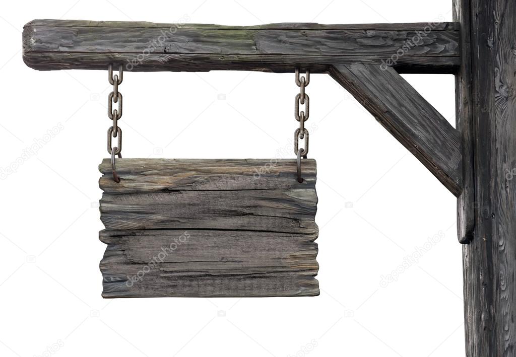 Old wooden medieval tavern signboard — Stock Photo © Andrey_Kuzmin ...