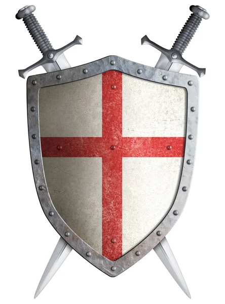 Crusader cross shield | Medieval crusader knight shield with cross red ...