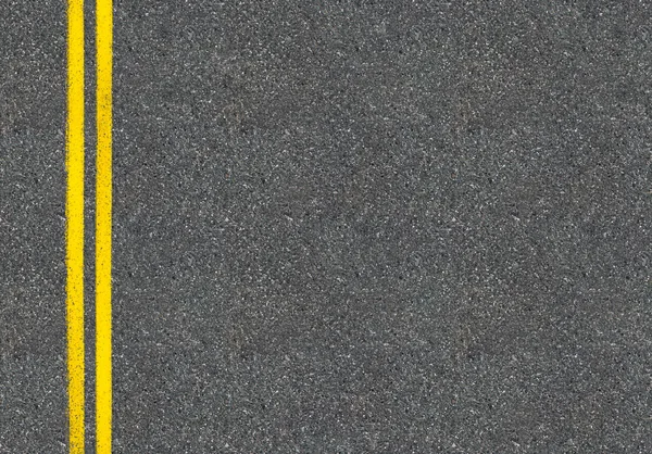 asphalt road top view with white dashed line — Stock Photo © phonlamai ...