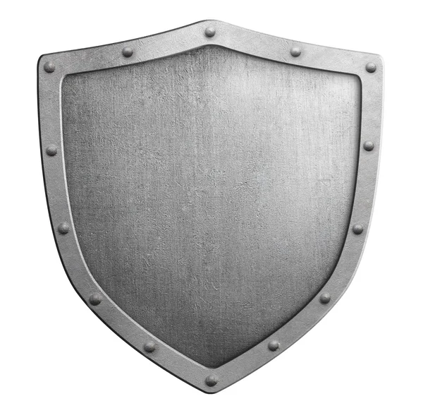 Aged metal shield isolated on white — Stock Photo © Andrey_Kuzmin #9950633