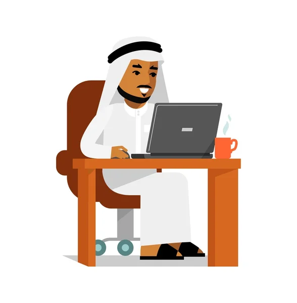9,202,558 Arab man computer Vector Images | Depositphotos