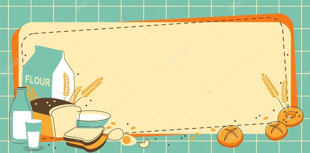 Bakery background ⬇ Vector Image by © evellean | Vector Stock 61037093