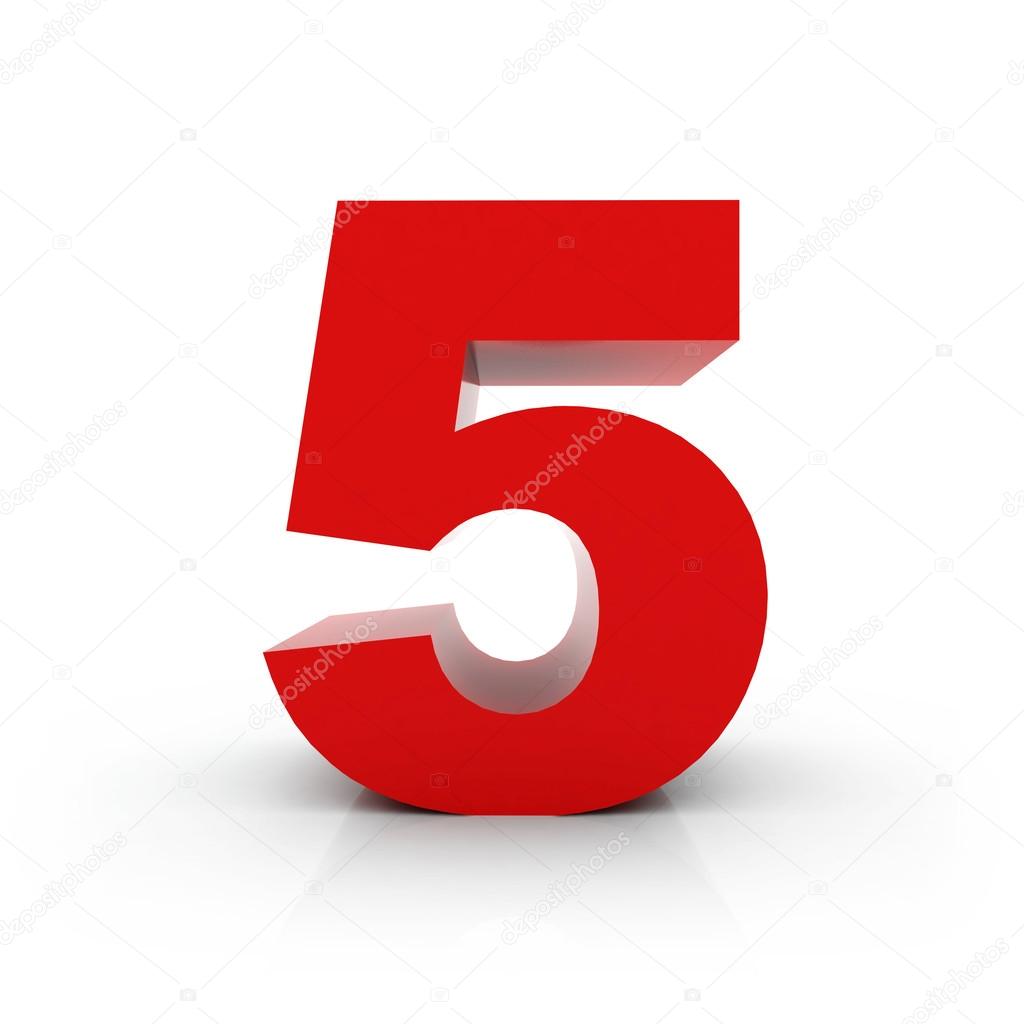 Número 5.: fotografía de stock © morenina #60704941 | Depositphotos