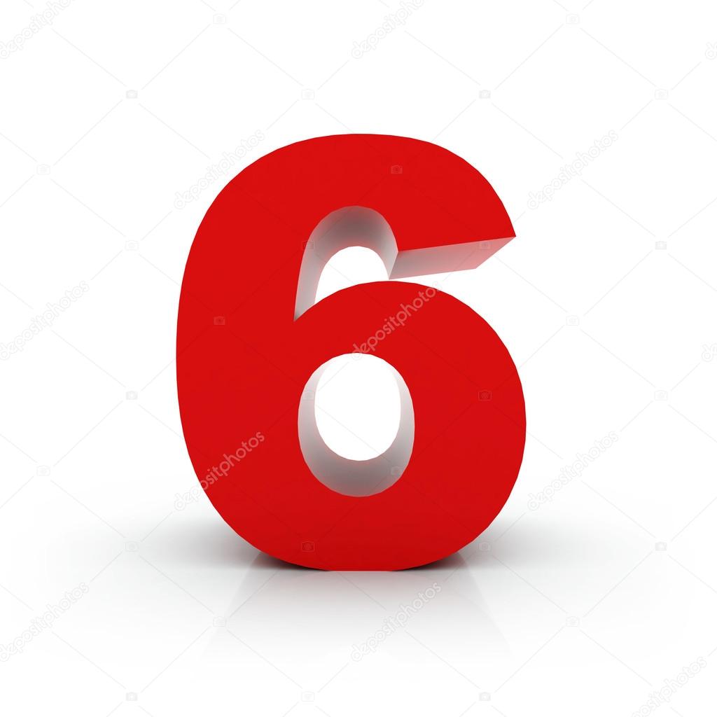 Number 6 Stock Photo by ©morenina 60704975