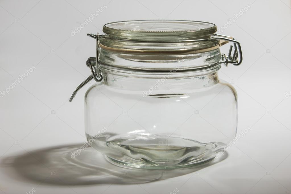 Empty glass jar Stock Photo by ©alan64 100187314