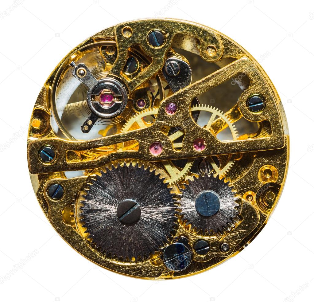 Part of clockwork with gears and ruby Stock Photo by ©alan64 106368678