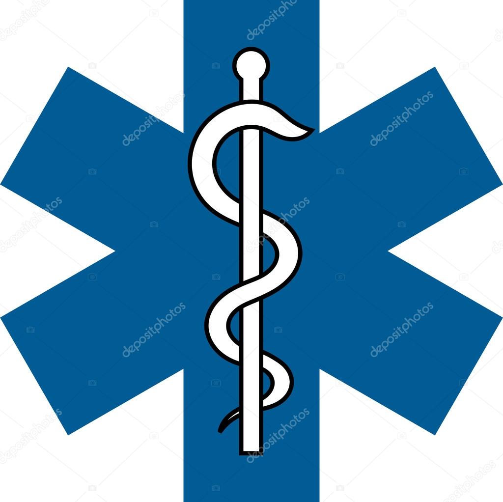 Blue Veterinarian Symbol