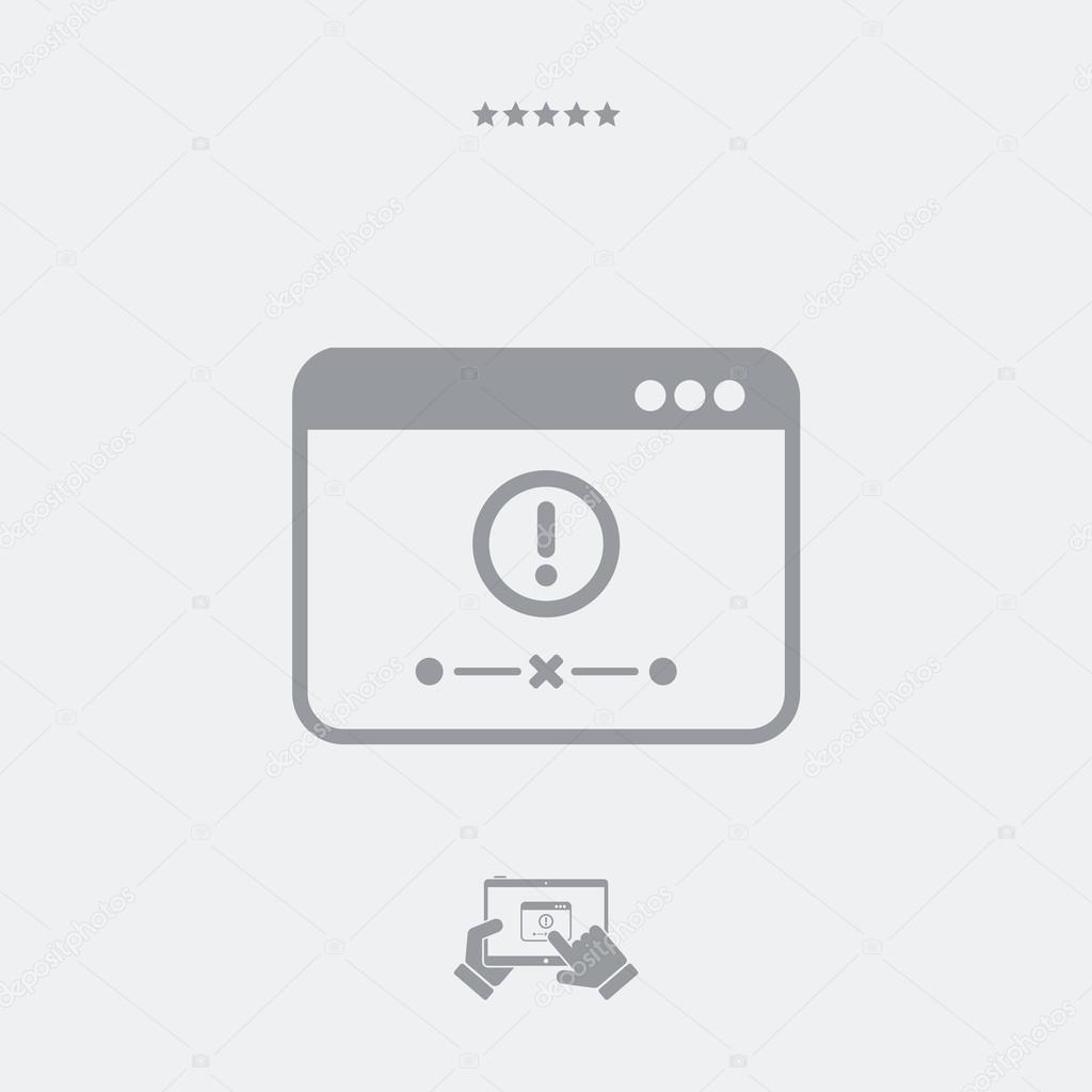 Error network icon Stock Vector Image by ©MyVector #109855318