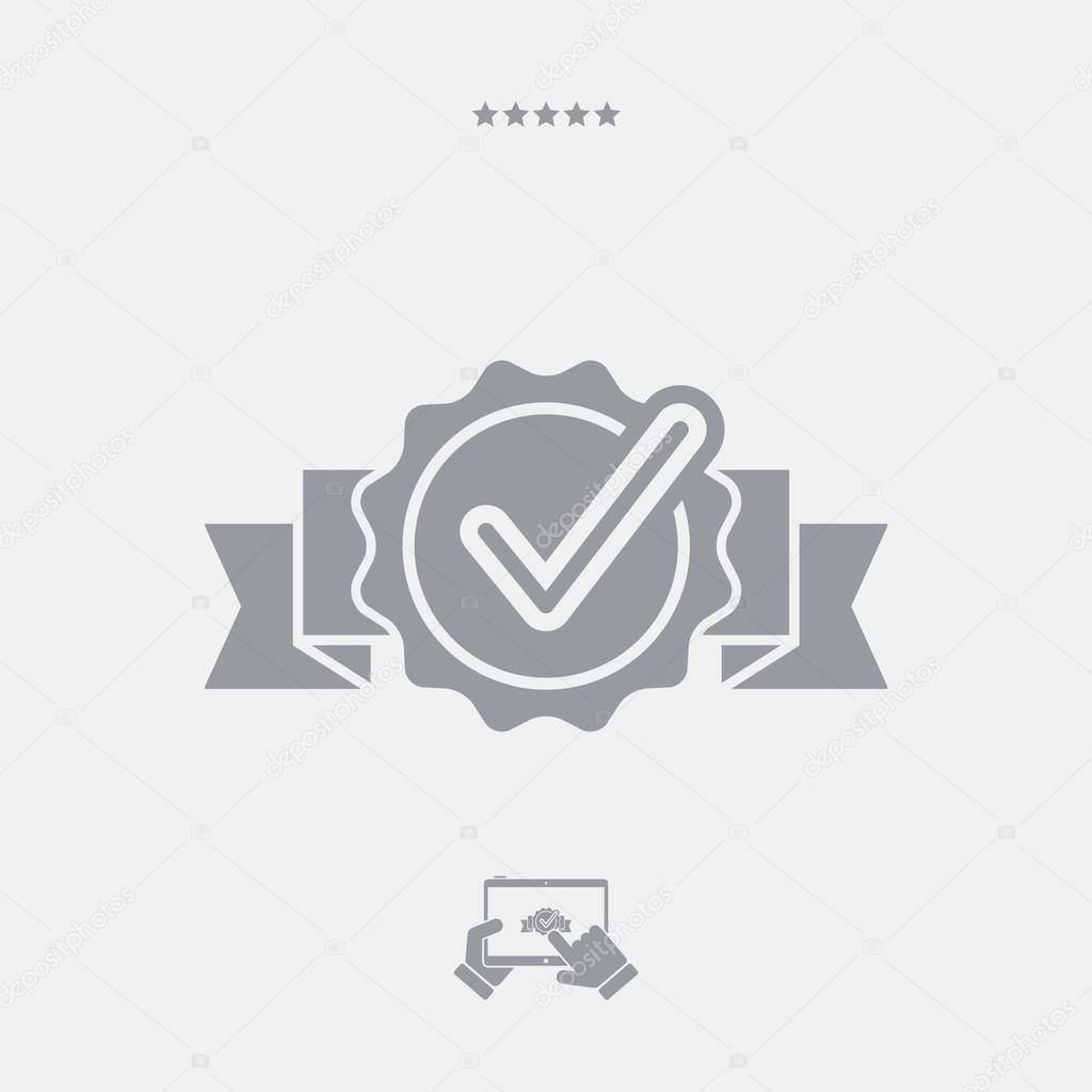 Checking quality symbol icon Stock Vector by ©MyVector 109870982