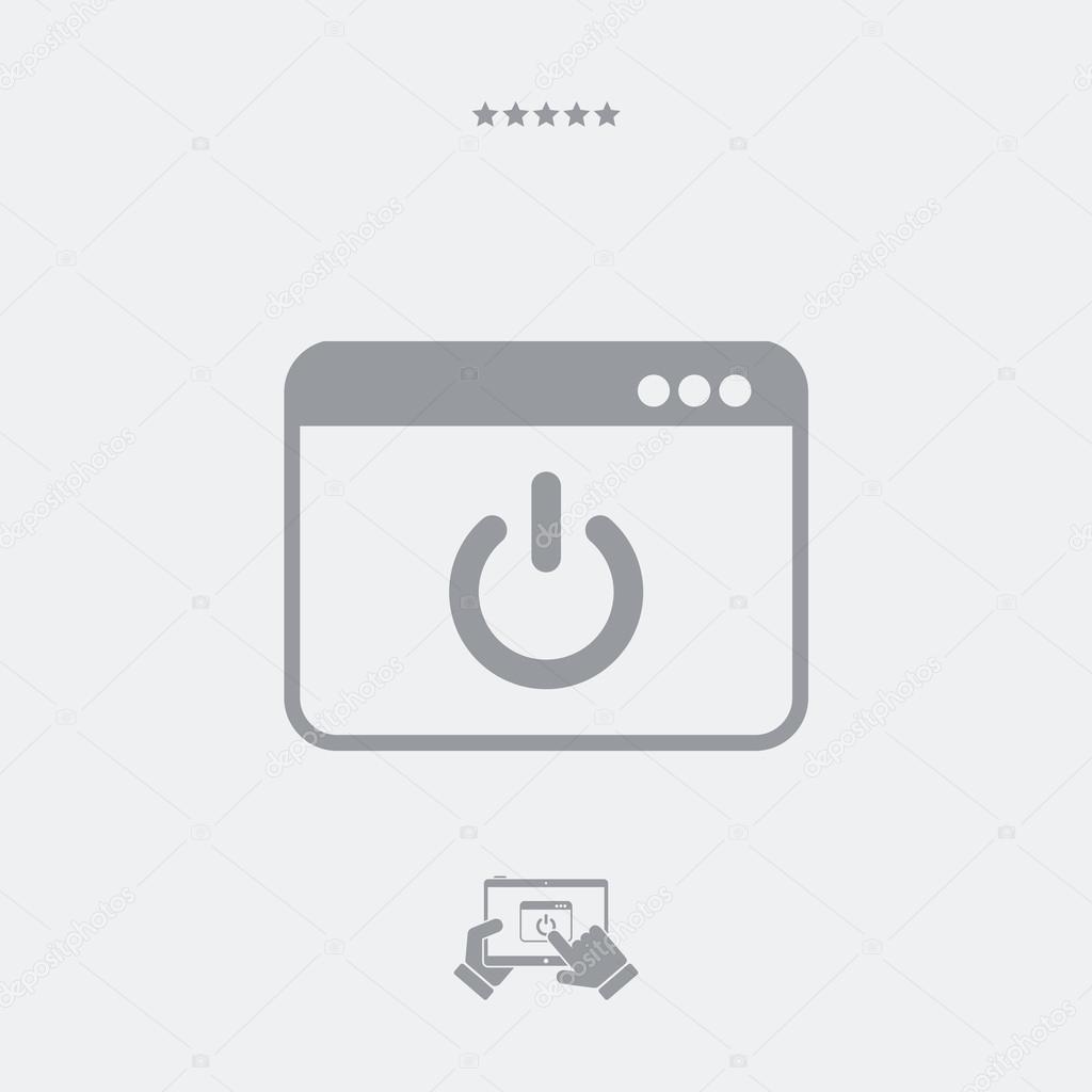 Computer power switch icon Stock Vector Image by ©MyVector #112338674