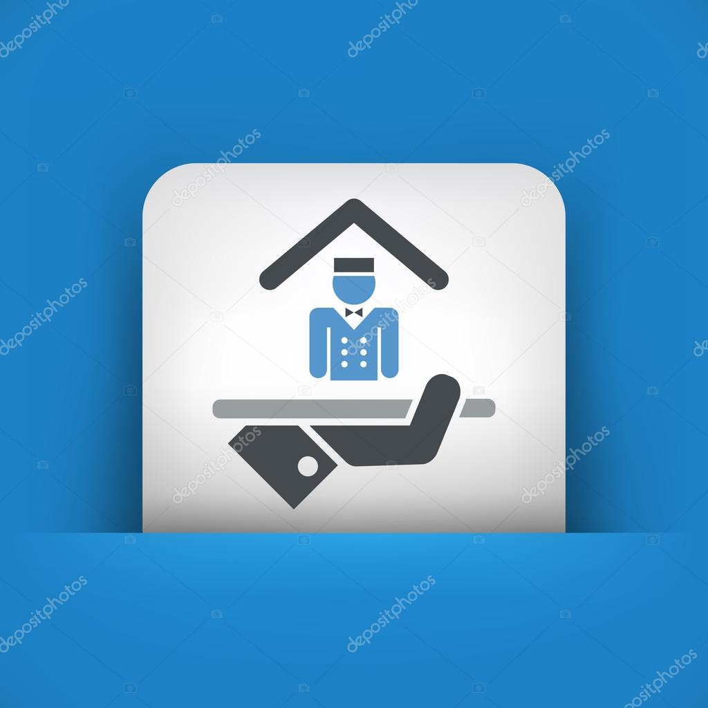 Hotel icon. Porter service. Stock Vector Image by ©MyVector #65128593