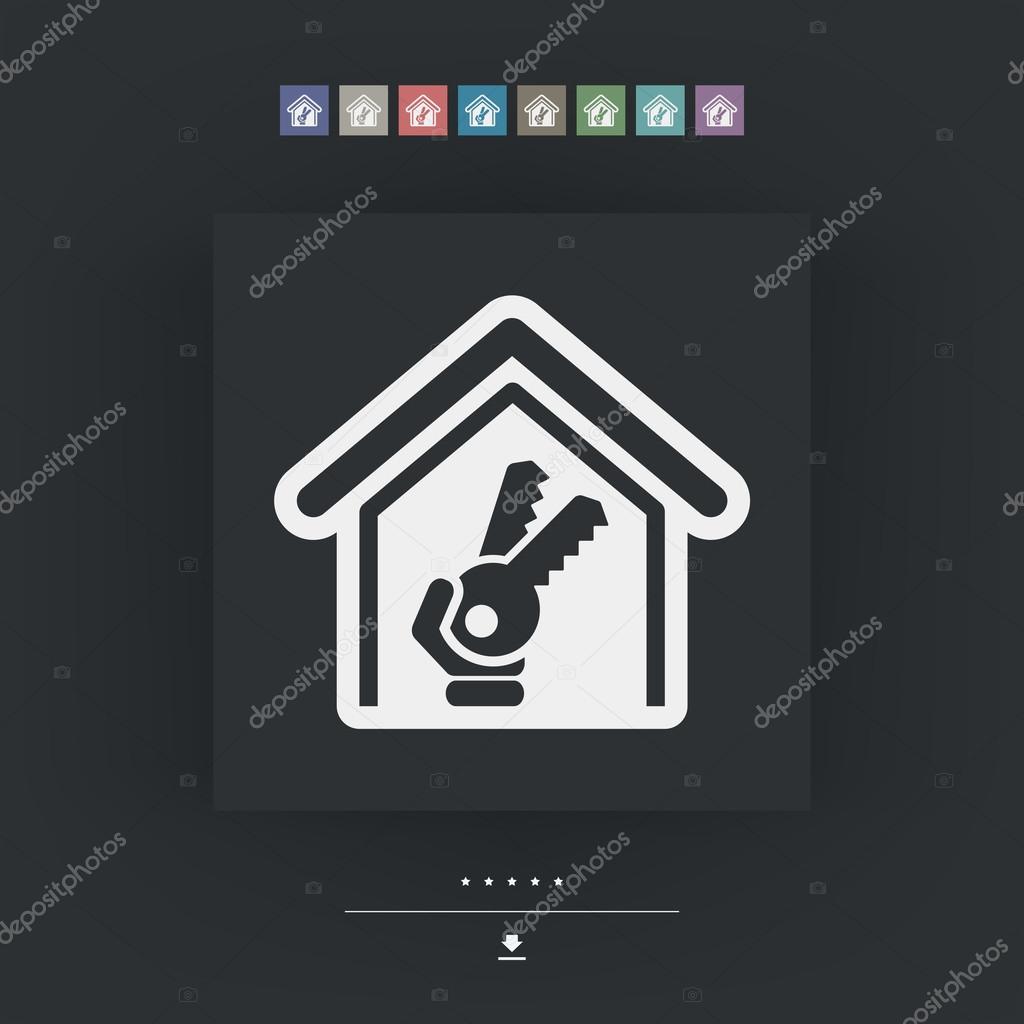 House key icon Stock Vector by ©MyVector 71850619
