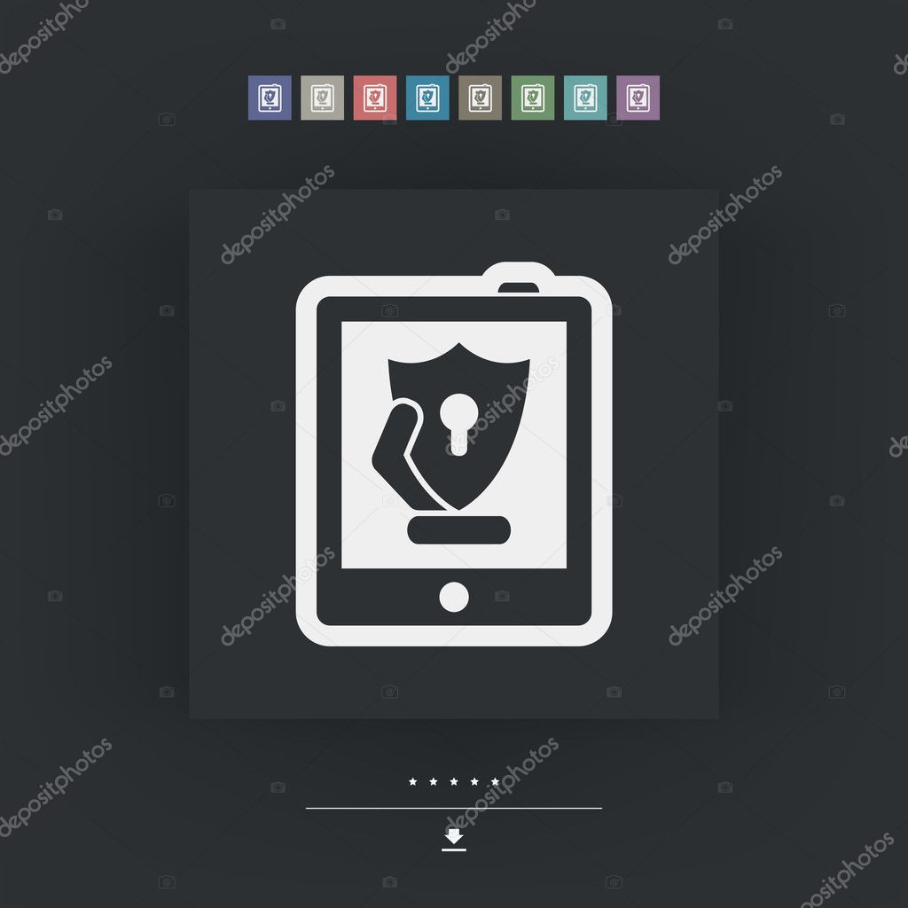 Tablet safety Stock Vector by ©MyVector 71850943
