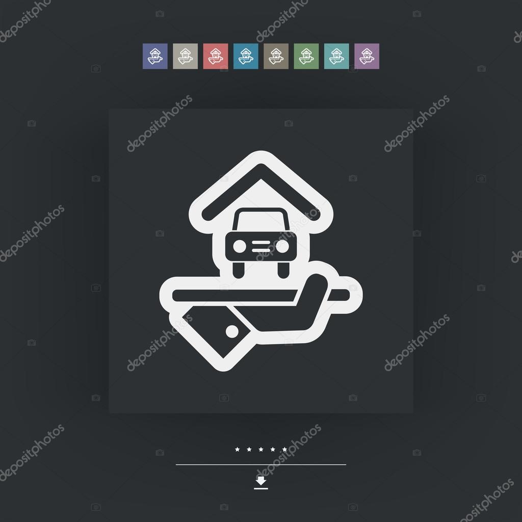 Hotel icon. Car parking. Stock Vector Image by ©MyVector #71853751