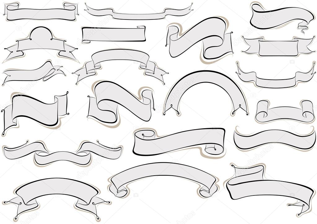 Calligraphic Banner Collection Stock Vector Image by ©dero2010 #112901108