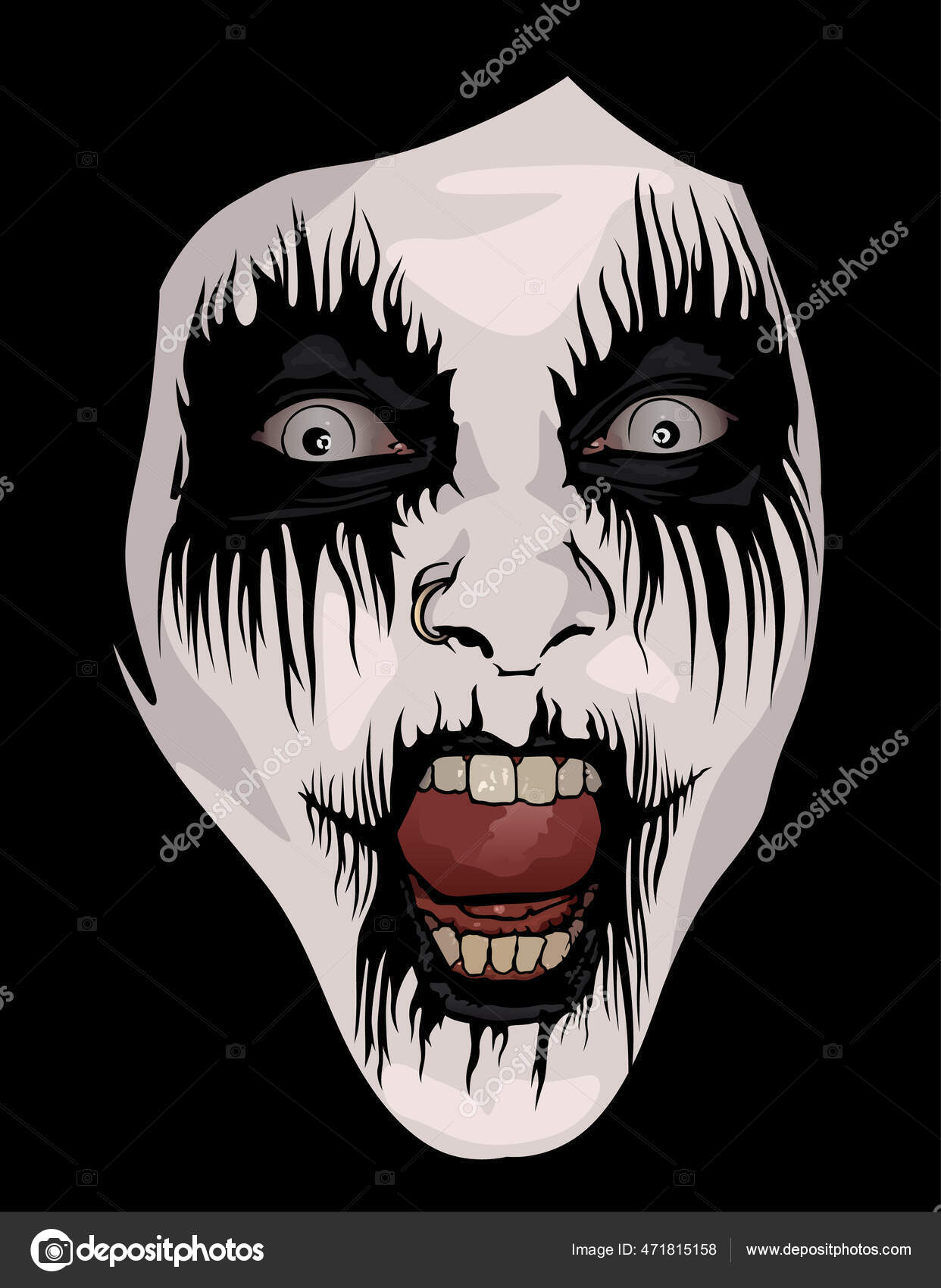 Black Metal Face Paint Designs 12 Metal Ideas | Black Metal Art,