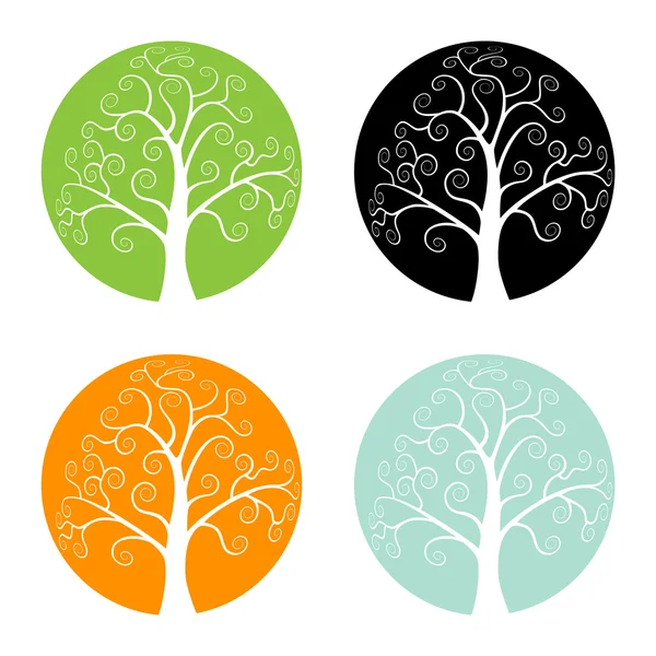 Tree Logo Illustration Stock Vector Image by ©fiftyfootelvis #9309059