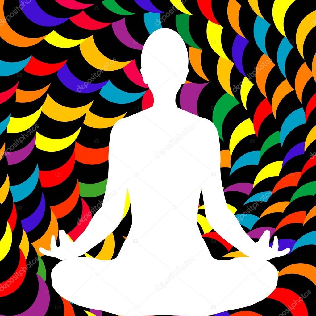 A male lotus position silhouette Stock Vector Image by ©hibrida13 ...