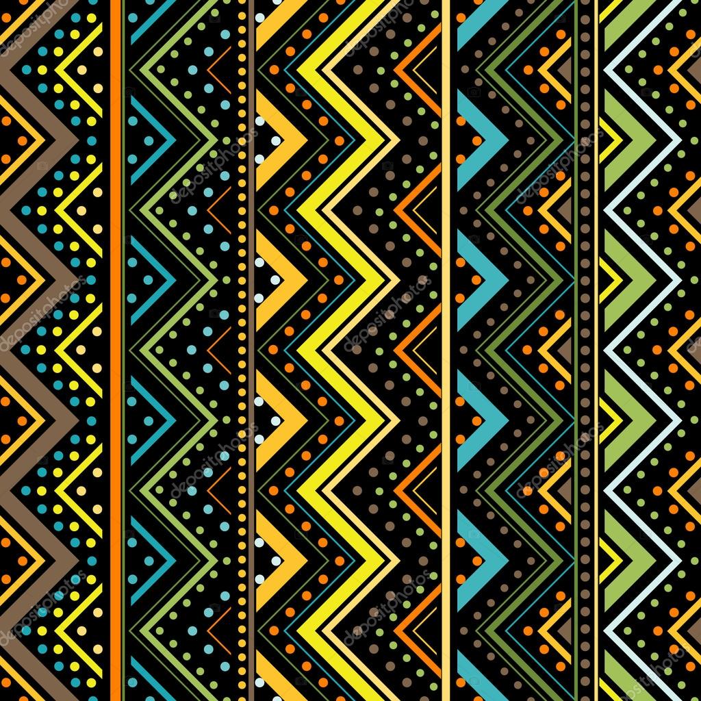 Vertical zig zag made by dots and lines, seamless background — Stock ...