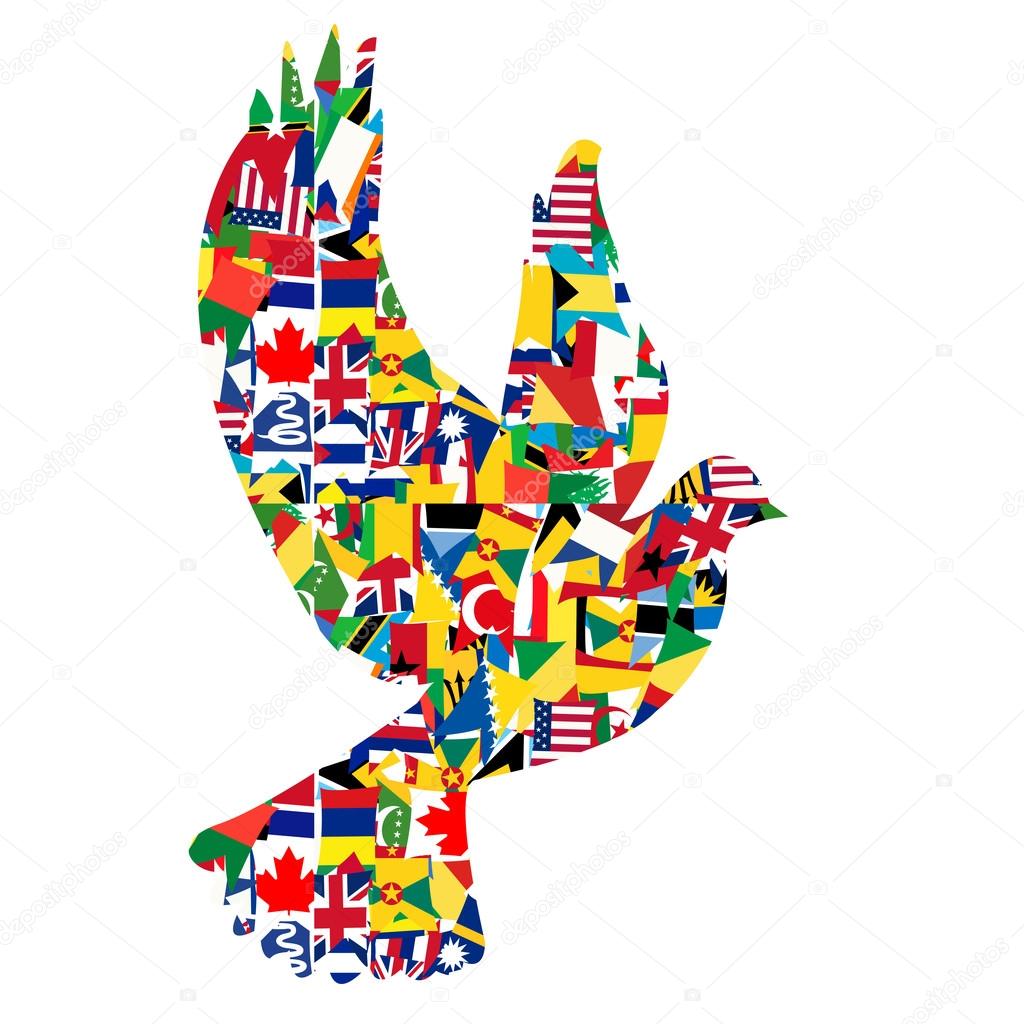 Peace concept with dove Stock Vector Image by ©hibrida13 #55972405