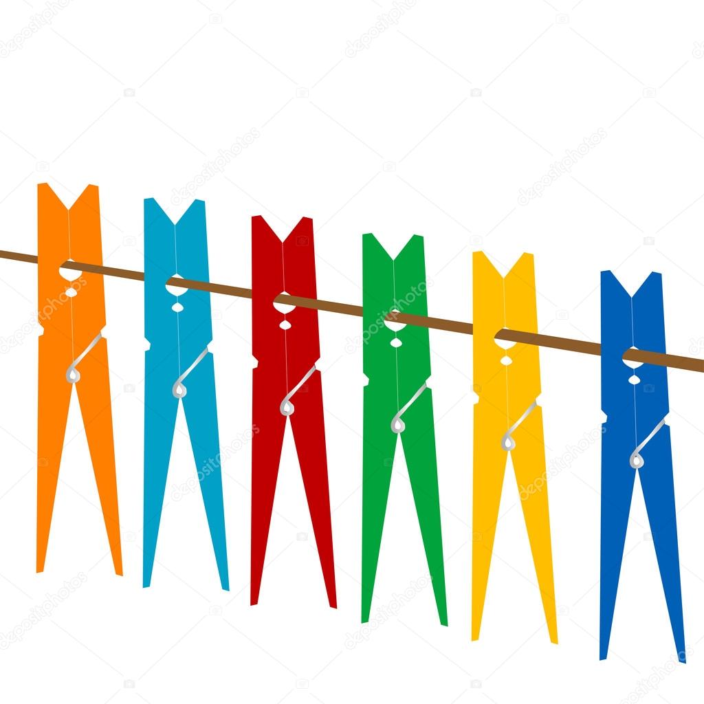 Pinzas para ropa vector, gráfico vectorial © hibrida13 imagen #55974187