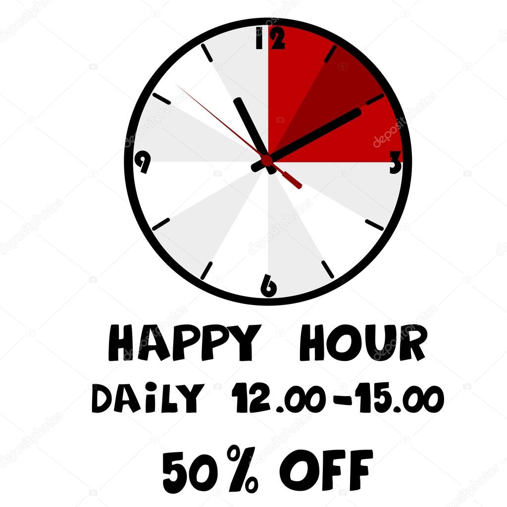 Happy hour banner Stock Vector by ©hibrida13 58368443