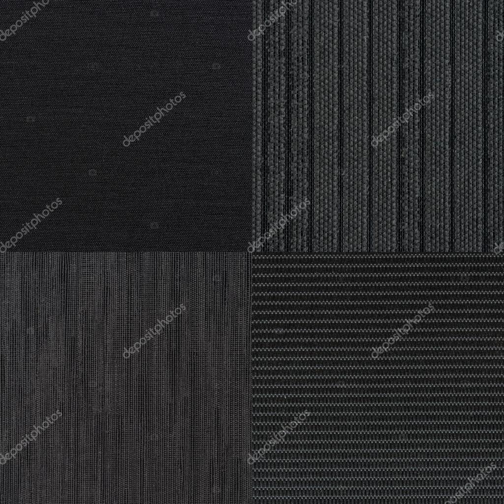 Set of black fabric samples Stock Photo by ©homydesign 69352079