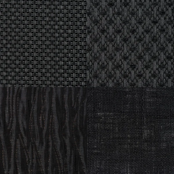 Set of black fabric samples Stock Photo by ©homydesign 69352079