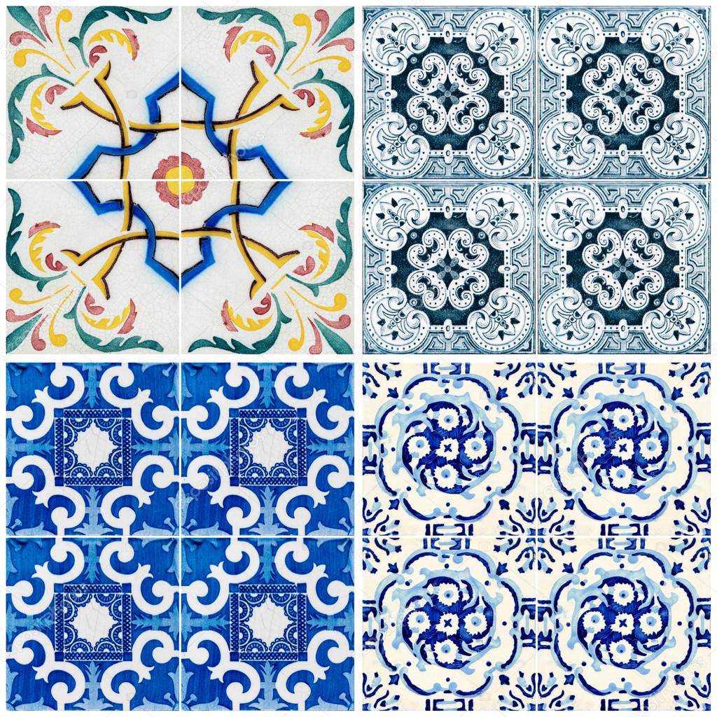 Vintage ceramic tiles Stock Photo by ©homydesign 82014828