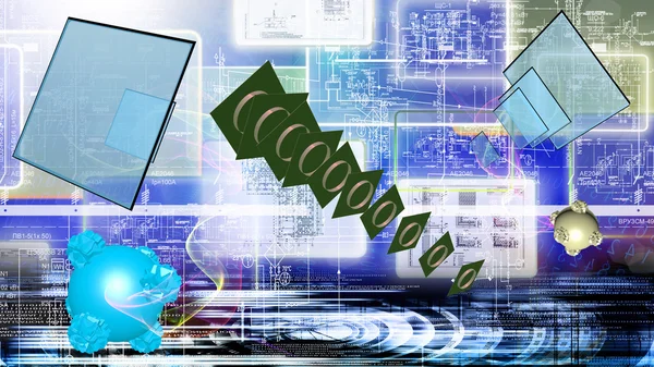 Science.Research Cosmos.Digital telecommunications technology - Stock ...