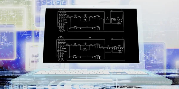 Industrial engineering computer designing - Stock Image - Everypixel