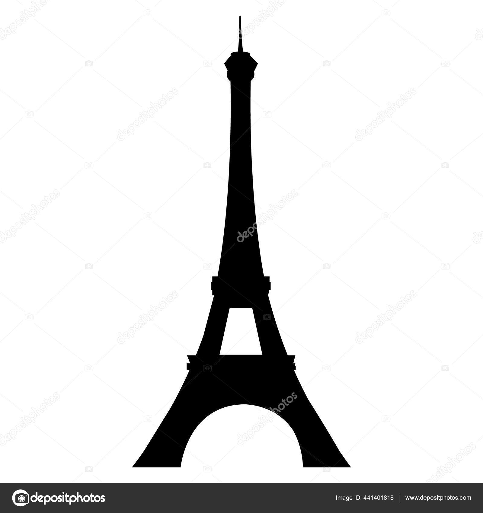 Silueta Simple De La Torre Eiffel