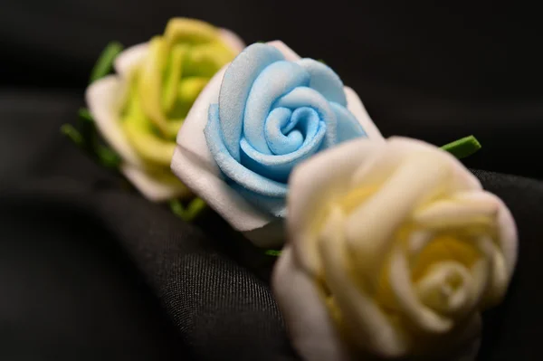 White Rose With Blue Tips