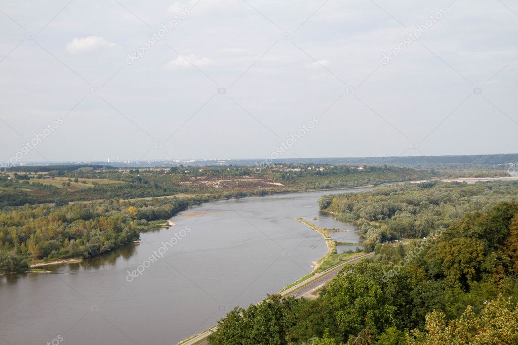 Vistula river landscape — Stock Photo © teine26 #123954824
