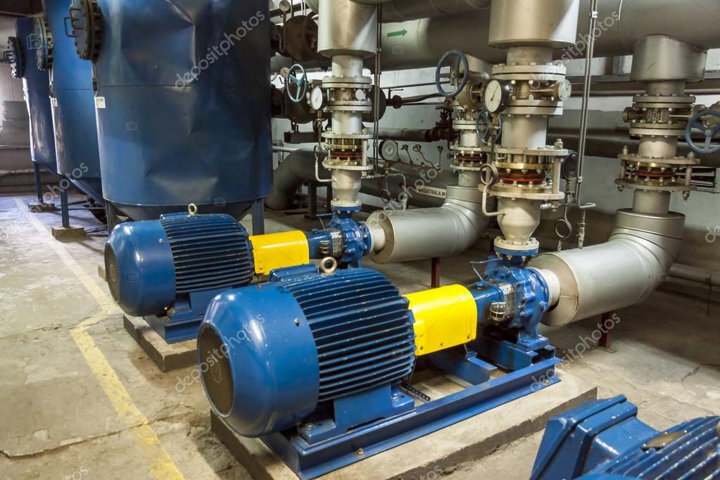Blue industrial pump Stock Photo by ©tomasz_parys 59744363