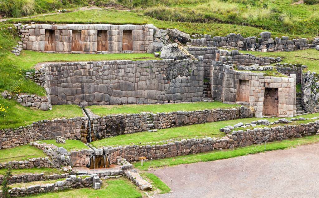 Vista de Tambo o Tampu Machay, ruinas incas en Cusco o Cuzco, Perú 2024