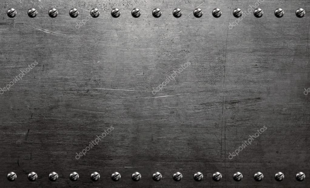 Riveted metal plate Stock Photo by ©Ensuper 87206306