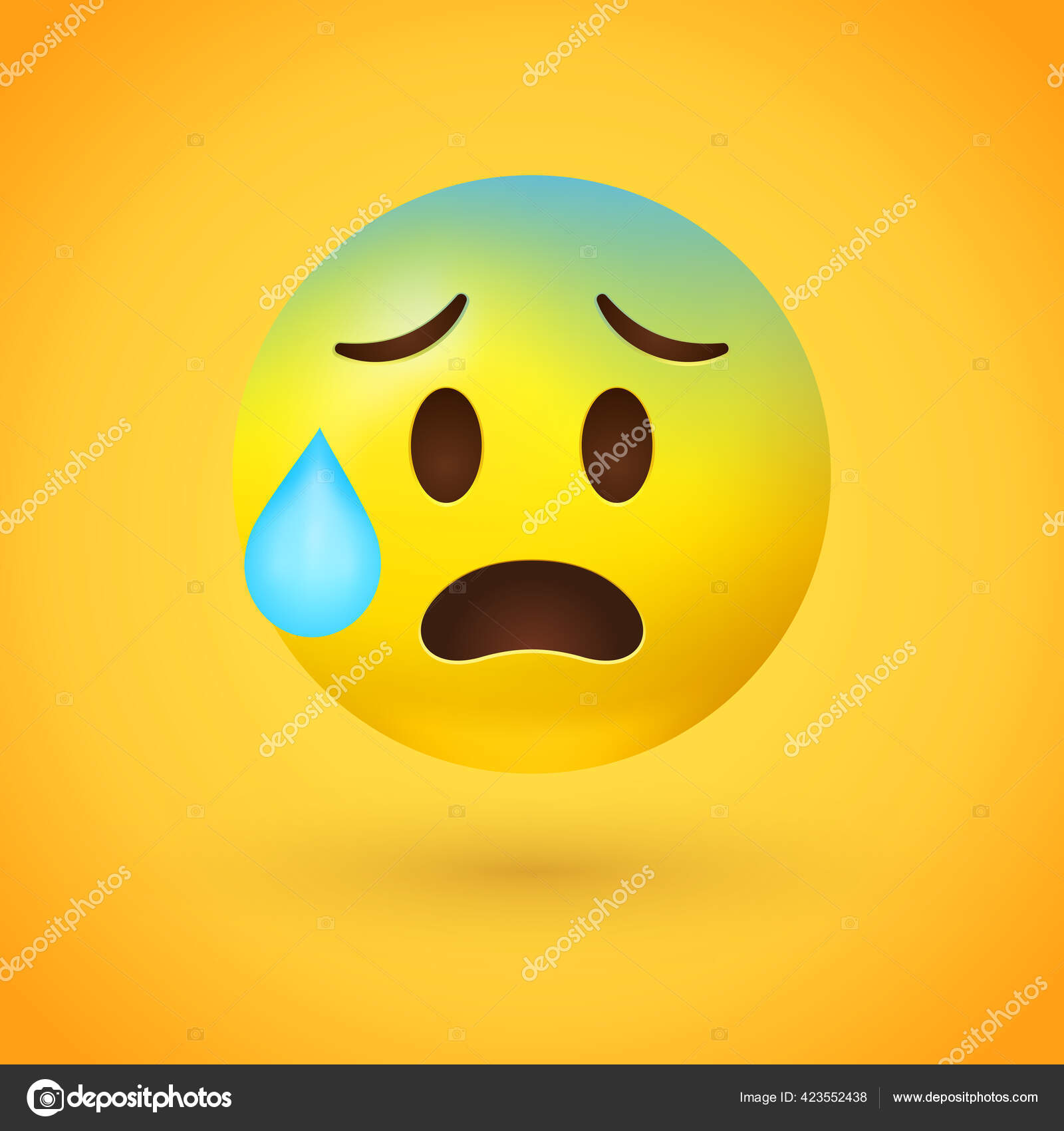 Trouble Emoji Face Vector Illustration Stock Vector by ©medveh 423552438